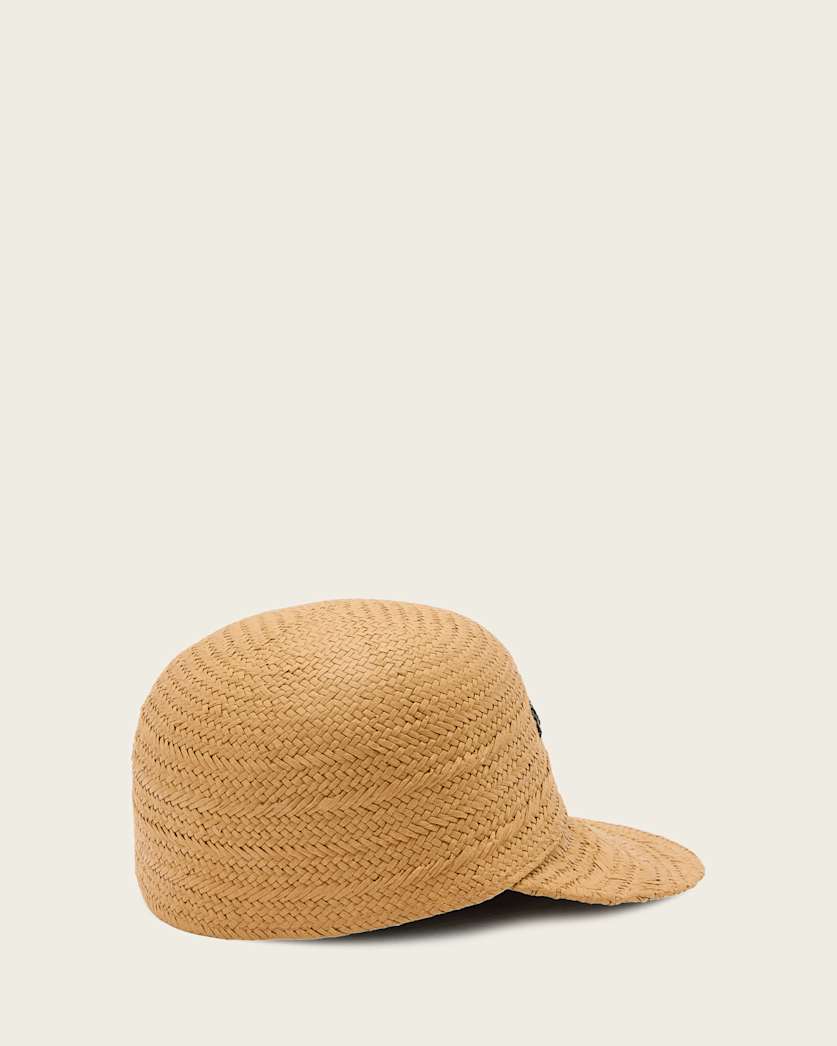 Mila Straw Baseball Cap COGNAC BROWN | ALLSAINTS